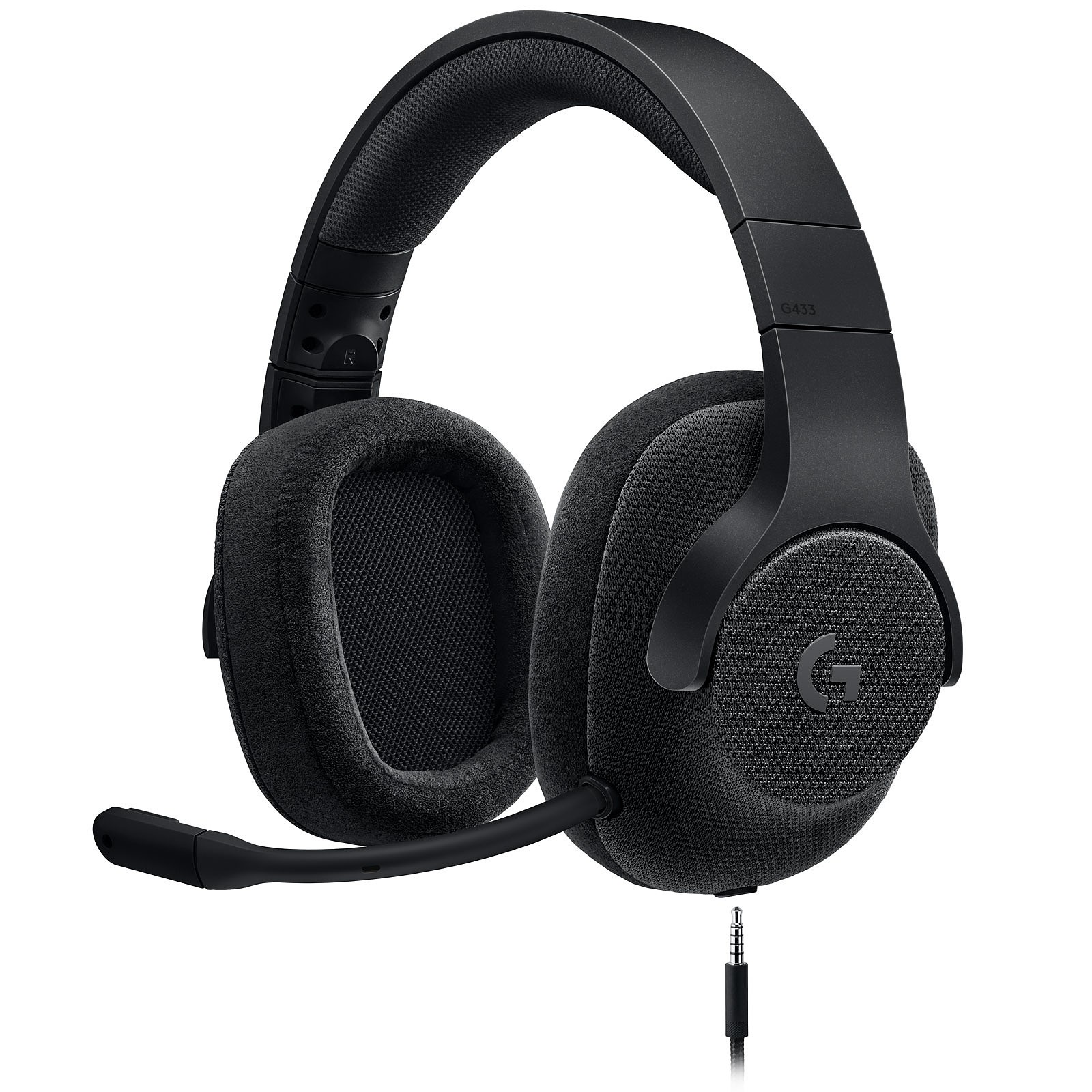 Logitech G433 7.1 Surround Sound Wired Gaming Headset Noir Casques ...