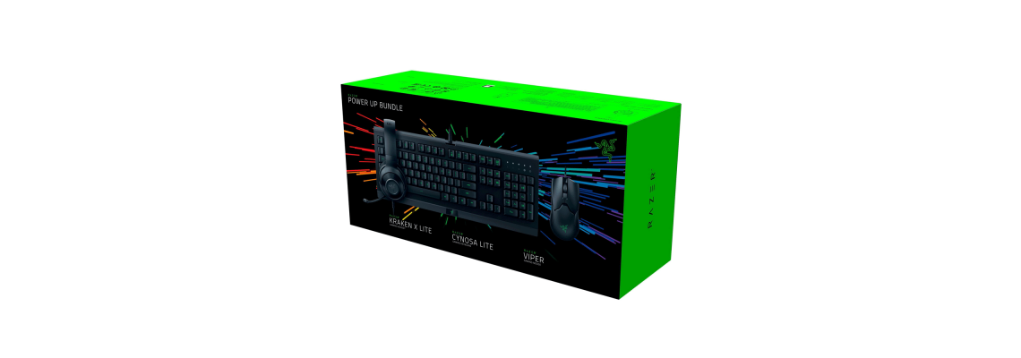 BUNDLE Razer Powerup Clavier Cynosa Lite + Souris Viper + Casque Kr...
