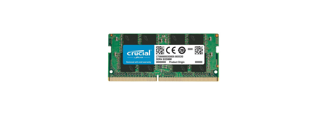 Crucial SO-DIMM DDR4 16Go 3200MHz CL22 Mémoire vive PC Crucial Maroc