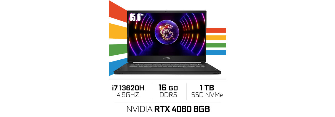 MSI Stealth 15 Studio A13VF i7-13620H/16GB/1TB SSD/RTX4060 8GB/15.6...
