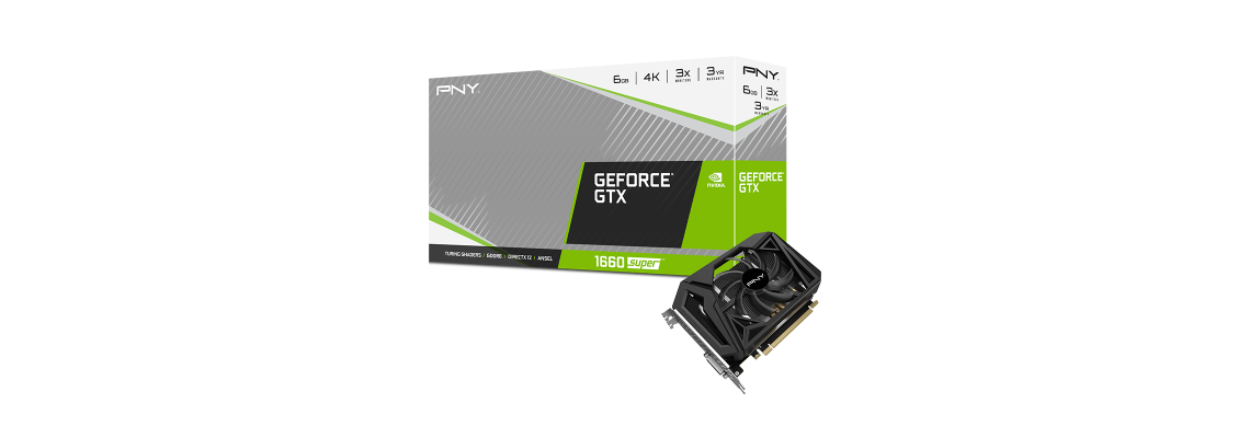 PNY GeForce GTX 1660 SUPER Single Fan 6GB GDDR6 Cartes graphiques P...