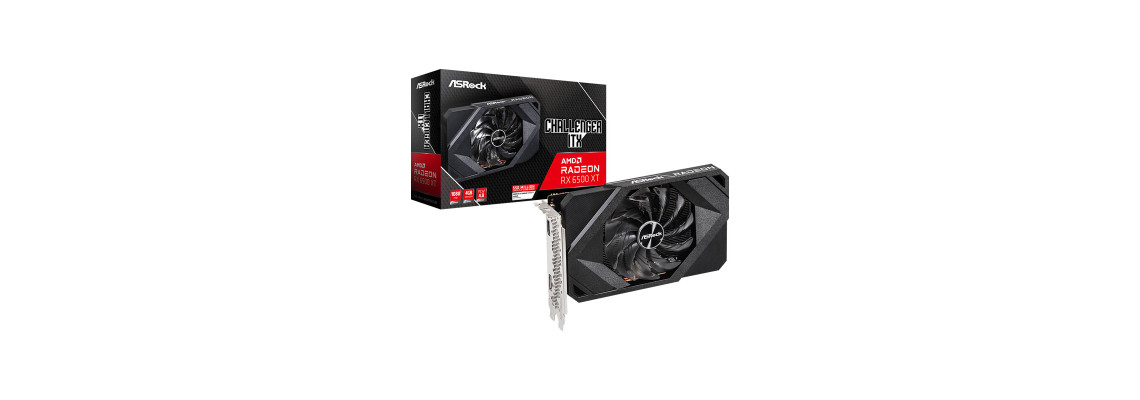 ASRock Radeon RX 6500 XT Challenger ITX 4GB GDDR6 Cartes graphiques...
