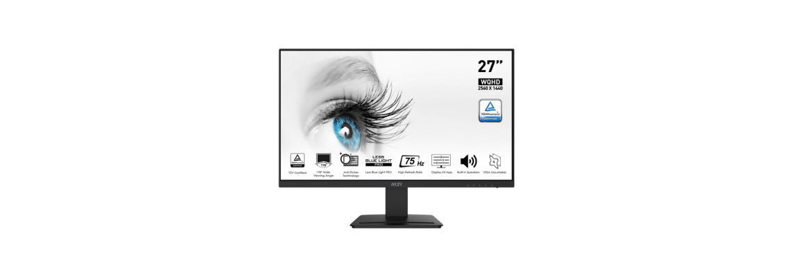 MSI PRO MP273QV 27" 2K 75Hz Moniteurs MSI Maroc
