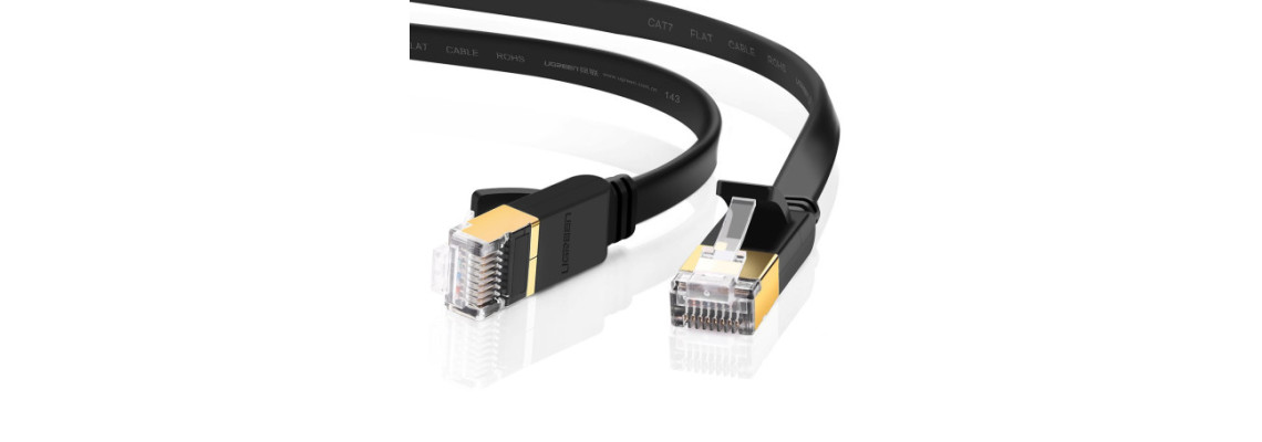 Ugreen Cable Ethernet Flat CAT7 U/FTP 3M (11262) Connectique 11262