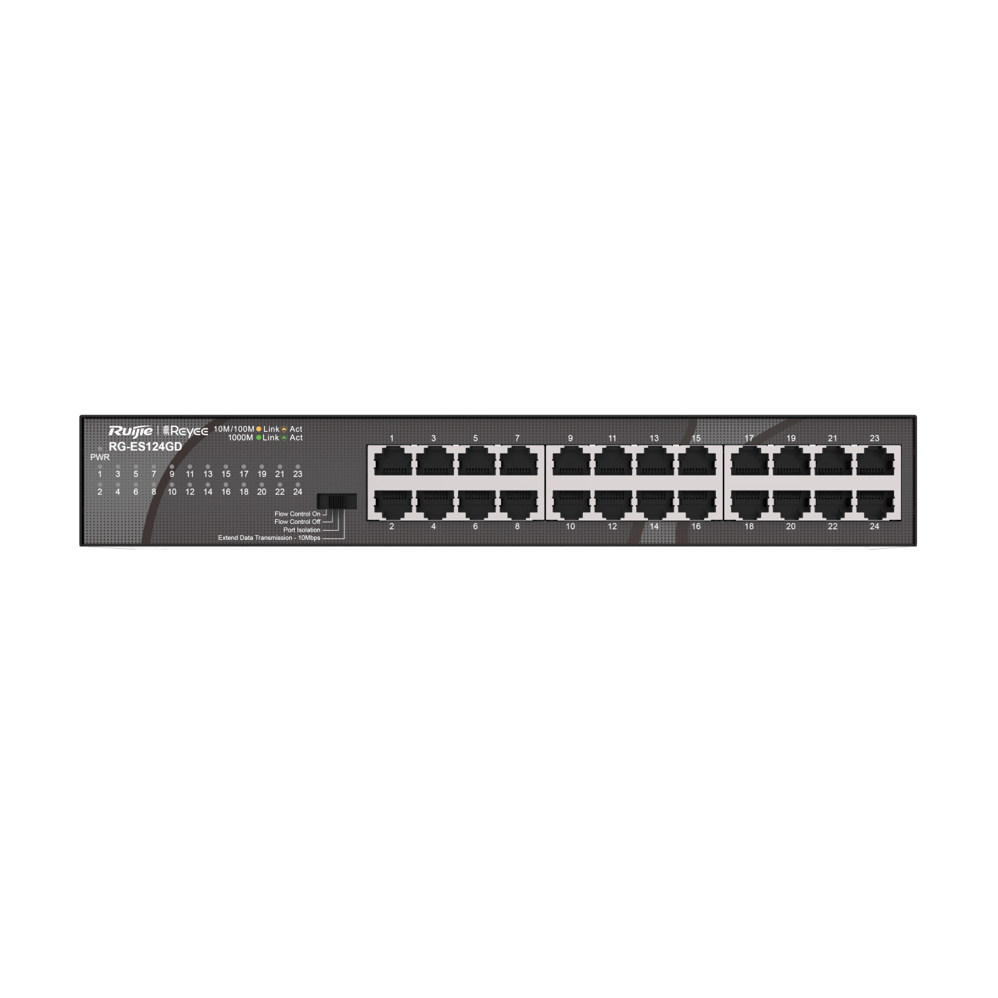 RUIJIE SWITCH 24P GIGABIT UNMANAGED RG-ES124GD Réseau Ruijie Networ...