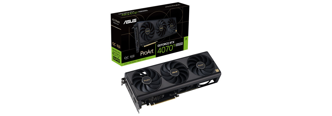 ASUS ProArt GeForce RTX 4070 Ti SUPER OC Edition 16GB Cartes graphi...