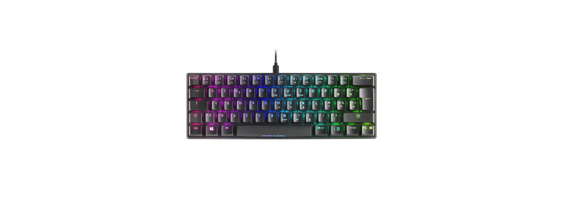 Mars Gaming MKMINI Black (Red Switch) Claviers Mars Gaming Maroc
