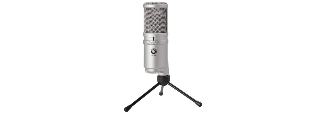 SUPERLUX E205U USB MICROPHONE STUDIO USB AVEC SUPPORT DE TABLE INCL...