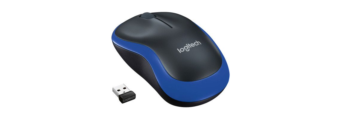 Logitech Wireless Mouse M185 (Blue) Souris Logitech Maroc