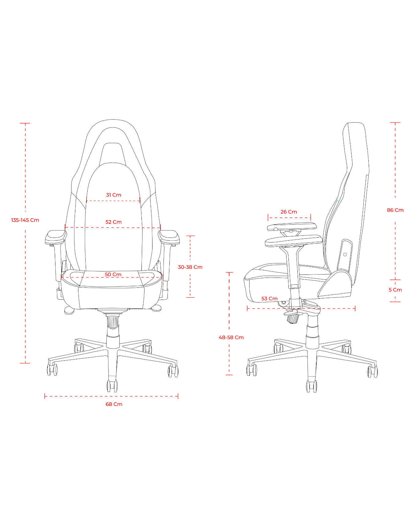 SKILLCHAIRS SCV1 STALKER WHITE Chaise gamer SKILLCHAIRS Maroc