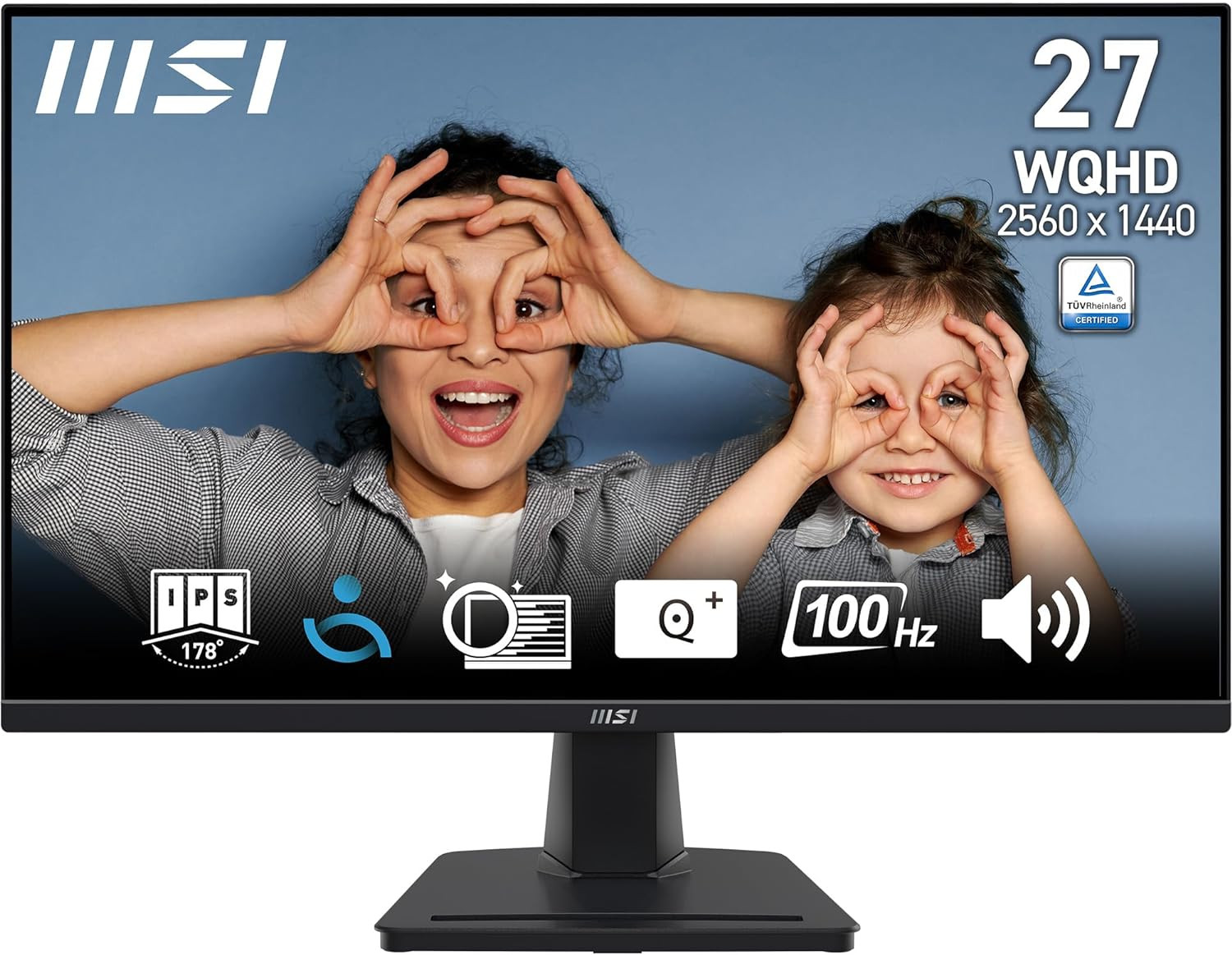 MSI MP275Q 27" IPS 2K 100Hz Moniteurs MSI Maroc