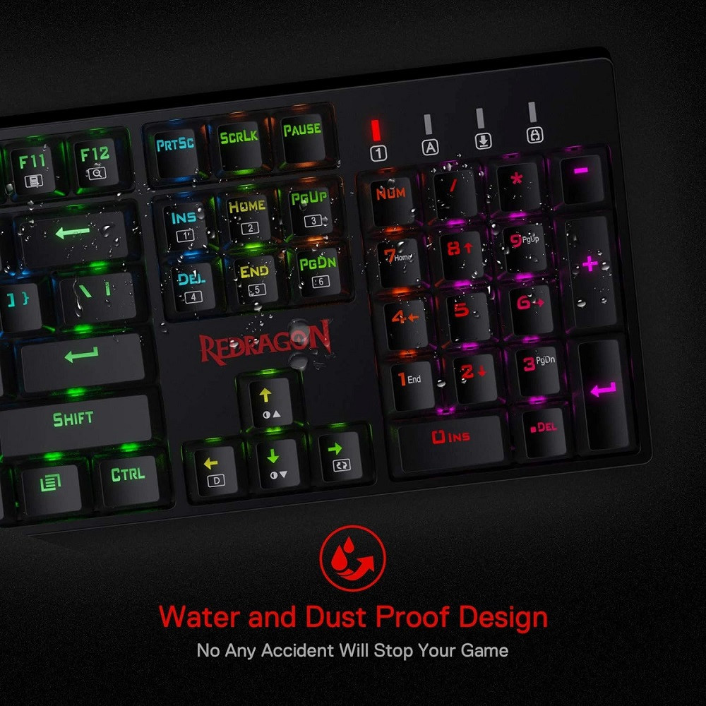 Redragon K582 SURARA RGB (Red Switches) Claviers Redragon Maroc