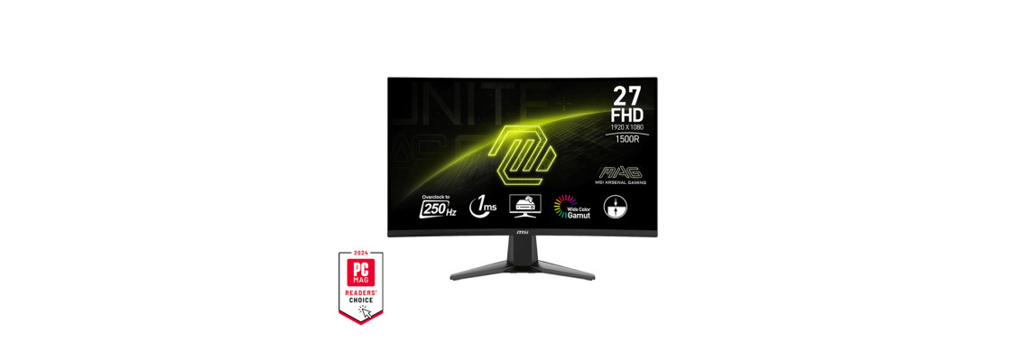 MSI Optix MAG 27C6X 27" 250Hz Freesync Curved Moniteurs MSI Maroc