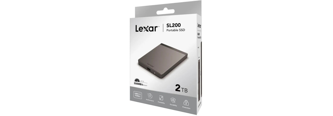 Lexar SL200 SSD 2To Disques durs externes Lexar Maroc