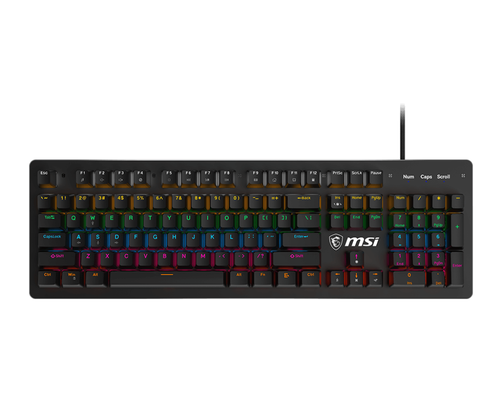 MSI Forge GK300 Blue Switches Claviers MSI Maroc