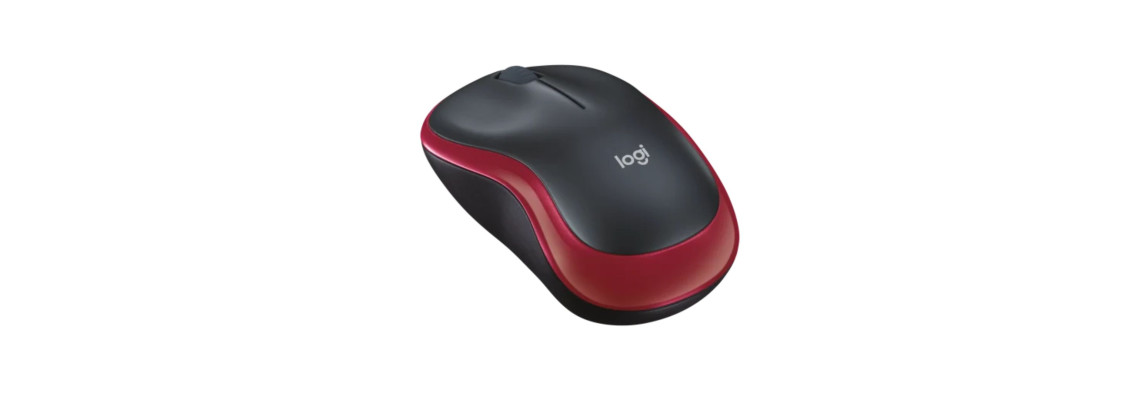 Logitech Wireless Mouse M185 (Red) Souris Logitech Maroc