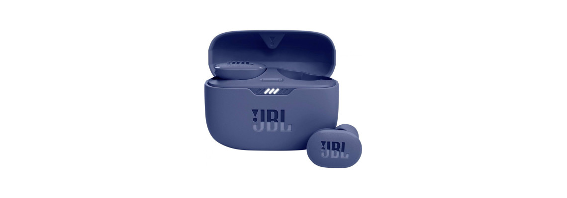 JBL Ecouteurs T130 NC TWS – Bleu Casques JBL Maroc