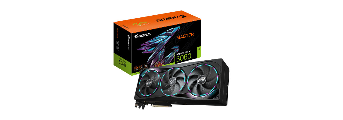 Gigabyte AORUS GeForce RTX 5080 MASTER 16G Cartes graphiques Gigaby...