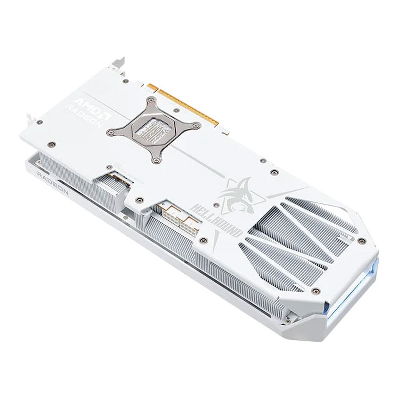 PowerColor Hellhound Spectral White AMD Radeon RX 9070 XT 16GB OC A...