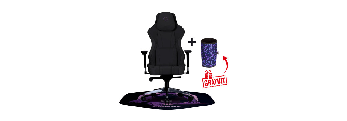 Bundle Caliber X2C Black + FM510 Gaming Chair Floor Mat + CH510 Cup...