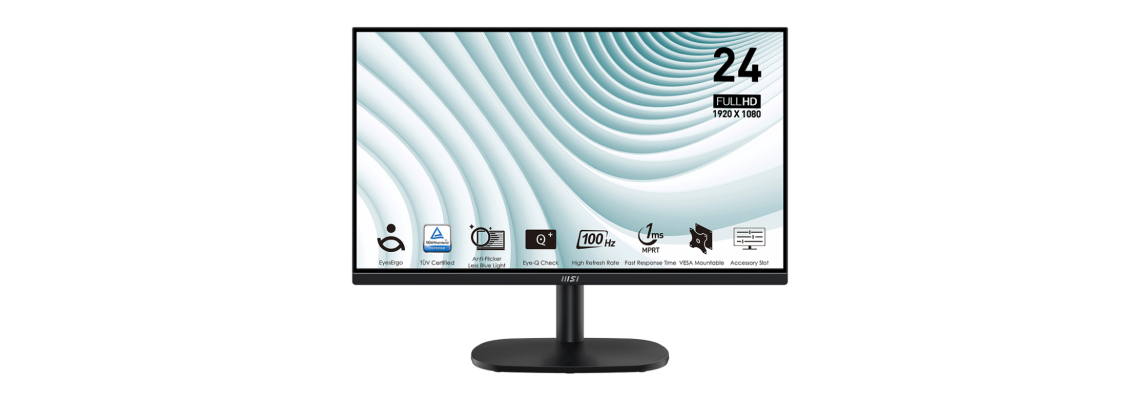 MSI Pro MP245V 24" 100 Hz Moniteurs MSI Maroc