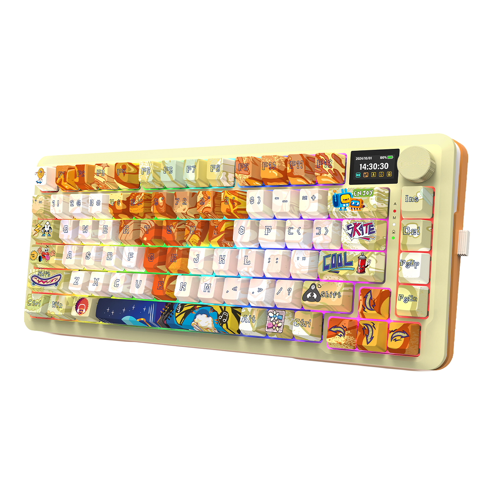 Redragon K708 Pro LCD Wireless Mechanical Keyboard (Doodle) Clavier...