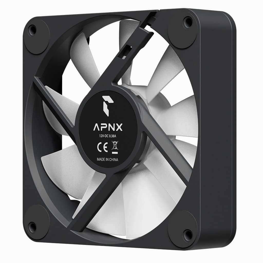 APNX FP1-R Performance Reverse Flow ARGB 120mm PWM Fan (Black) Refr...
