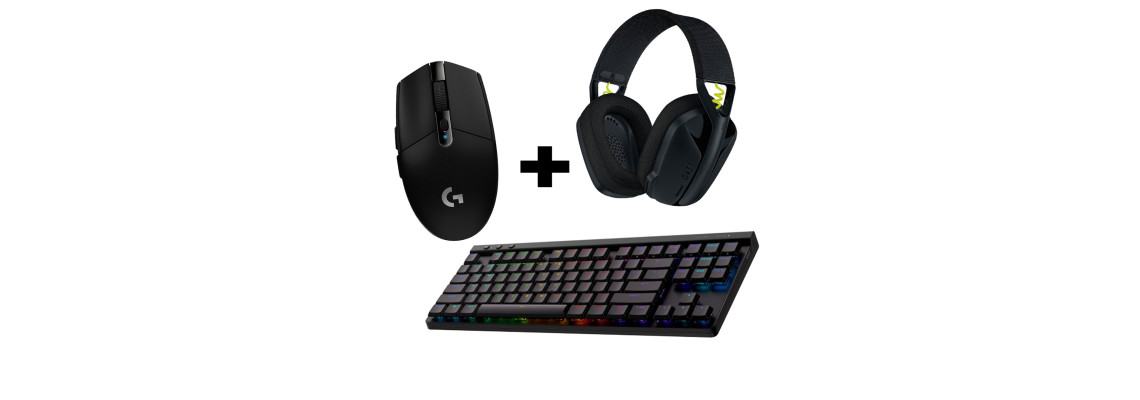 BUNDLE Logitech G305 + G435 + G515 TKL Périphériques Logitech Maroc