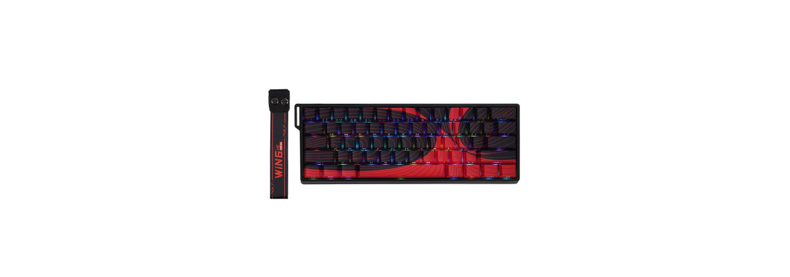 AULA WIN60 HE MAX Red Topographic (Magnetic Switch) Claviers AULA M...