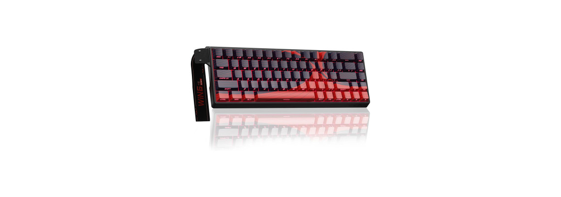 AULA WIN68 HE MAX Black&Red (Magnetic Switch) Claviers AULA Maroc