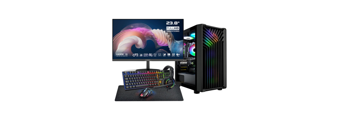 Setup Gamer Maroc – PC complet avec écran, accessoires et mobilier gaming